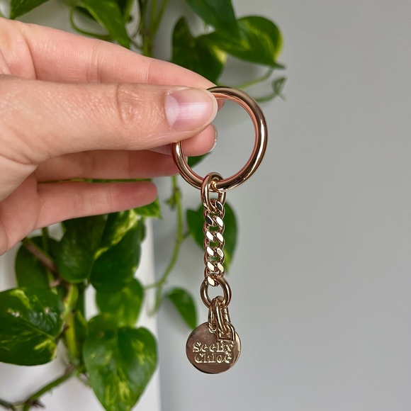 See By Chloe | Accessories | See By Chloe Gold Logo Keychain | Poshmark